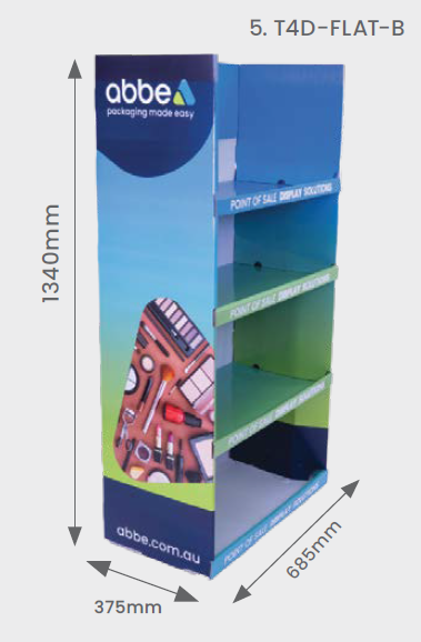 4 Shelf Large Wide Display | Abbe