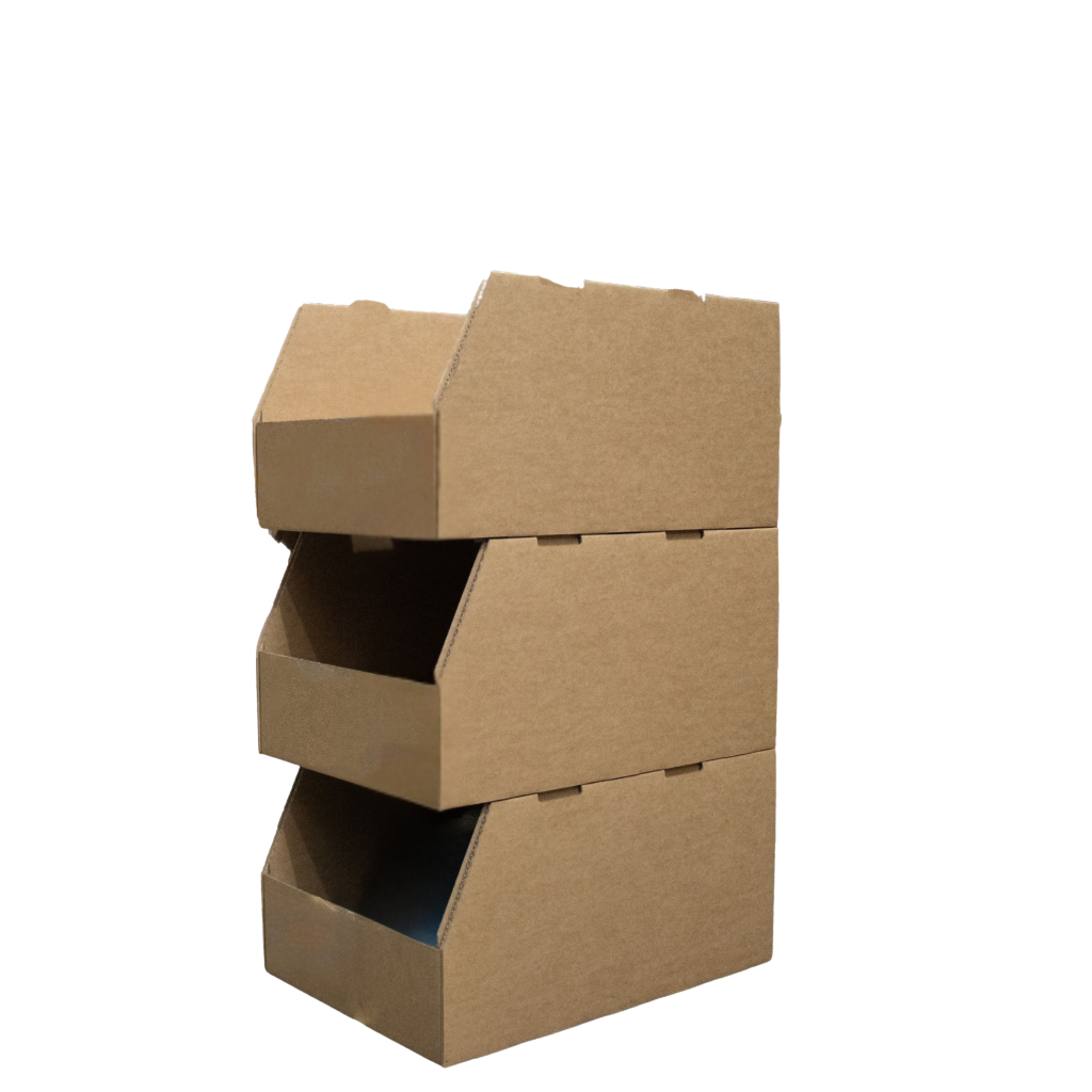 Maximising efficiency with corrugated cardboard Warehouse Storage Bins ...